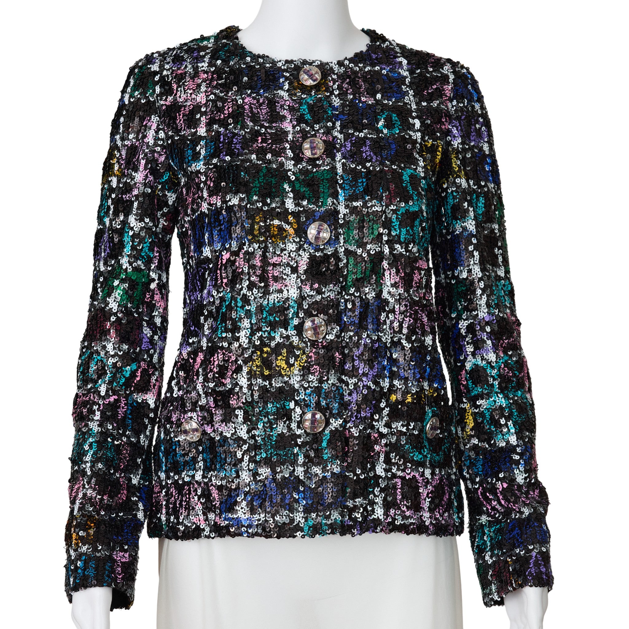 Chanel Sequin Jacket Size 4 – LUXE